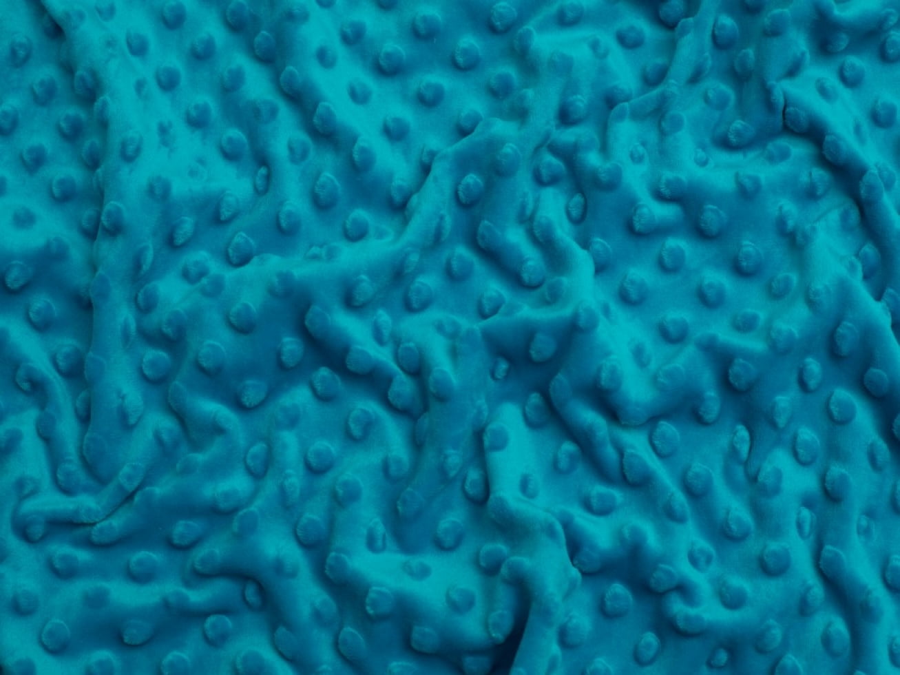 Minerva Embossed Dimple Plush Fleece Fabric Aqua - per yard - Walmart.com