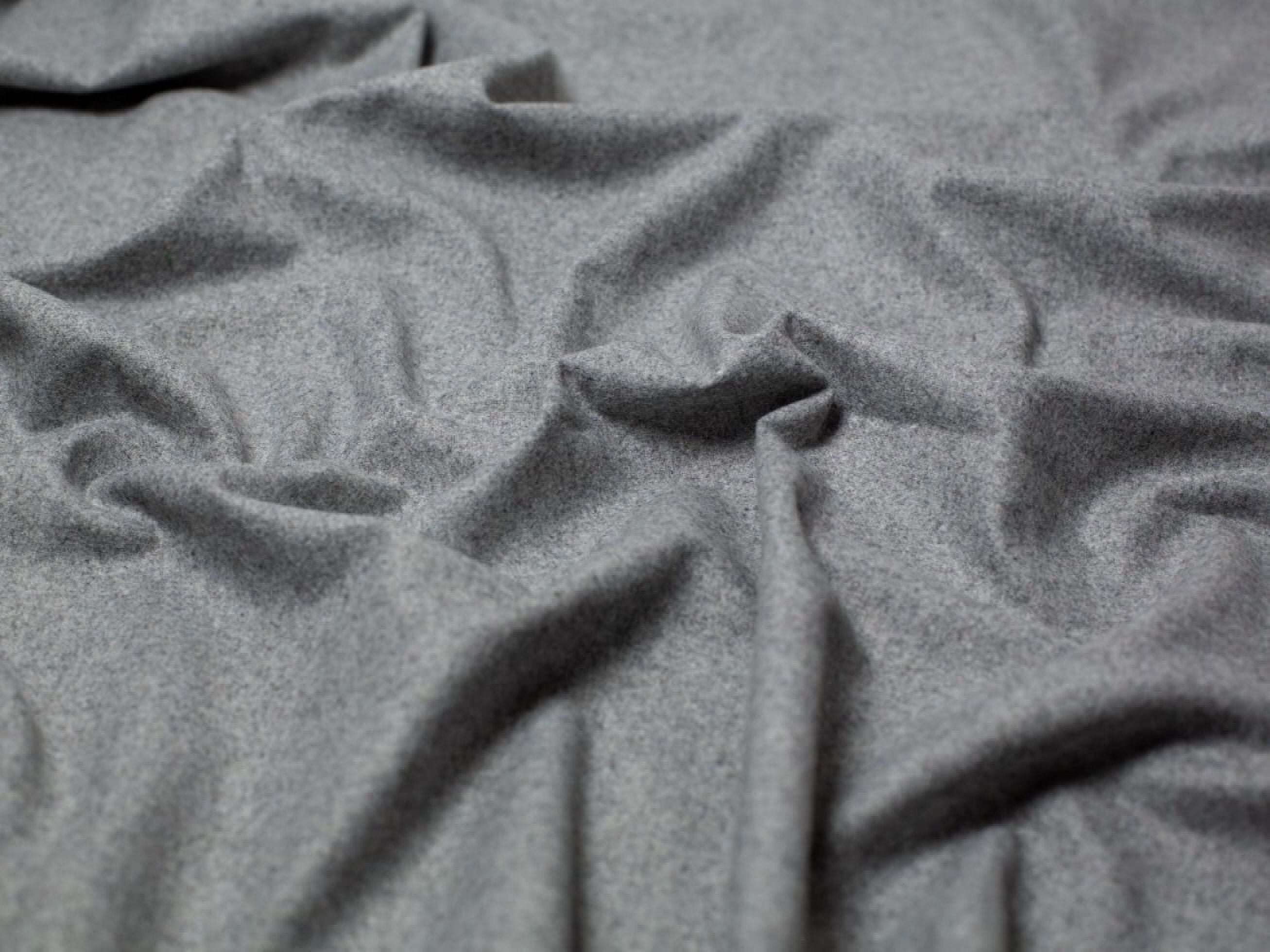 Minerva Flannel Wool Blend Coating Fabric Grey - per yard - Walmart.com