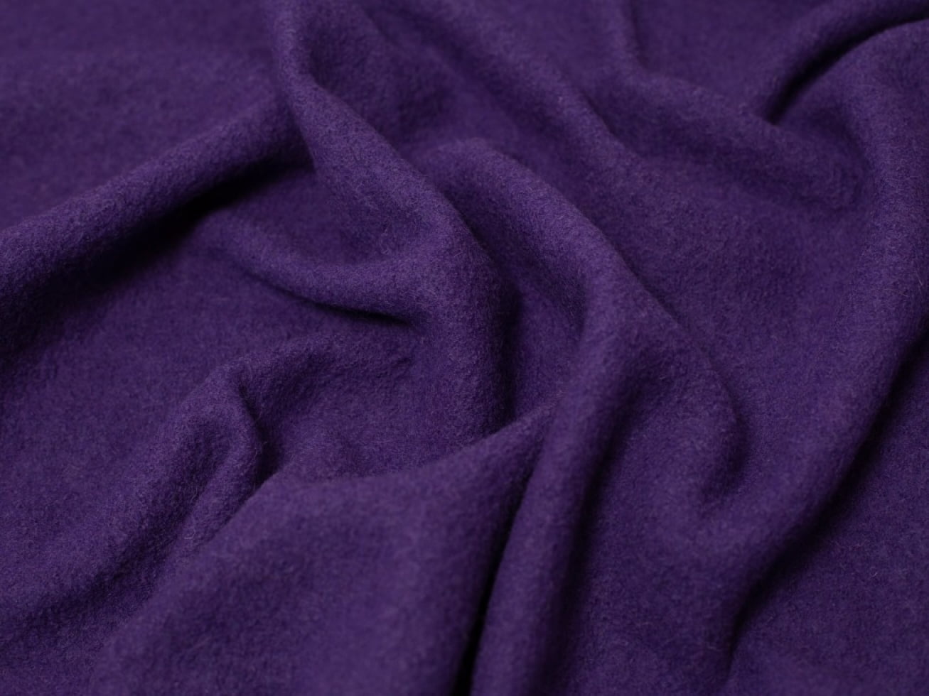 Minerva Heavy 100% Boiled Wool Coating Fabric Purple - per yard ...