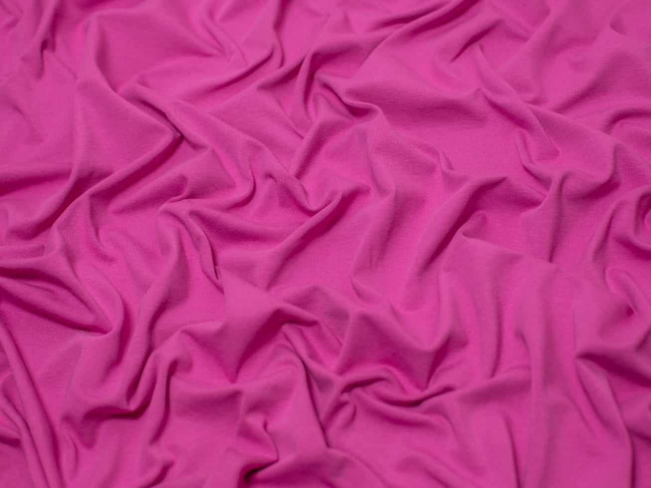 Minerva Heavy Cotton Jersey Stretch Knit Fabric Hot Pink - per yard ...