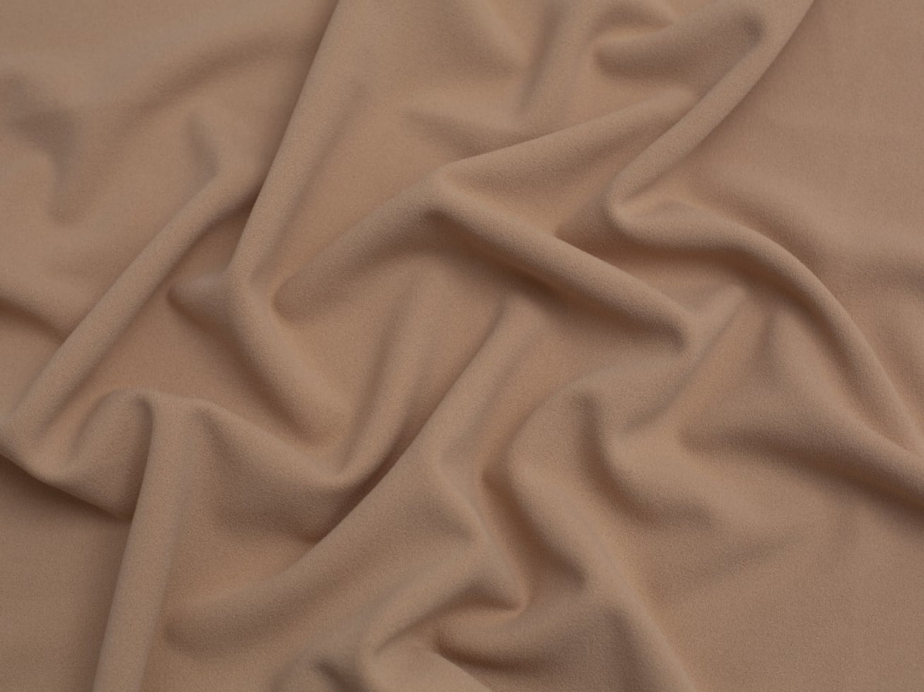 Minerva Heavy Scuba Crepe Stretch Knit Fabric Beige - per yard ...