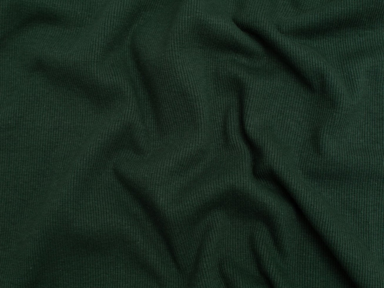 Minerva Heavy Tubular Ribbing Stretch Knit Fabric Bottle Green - per ...