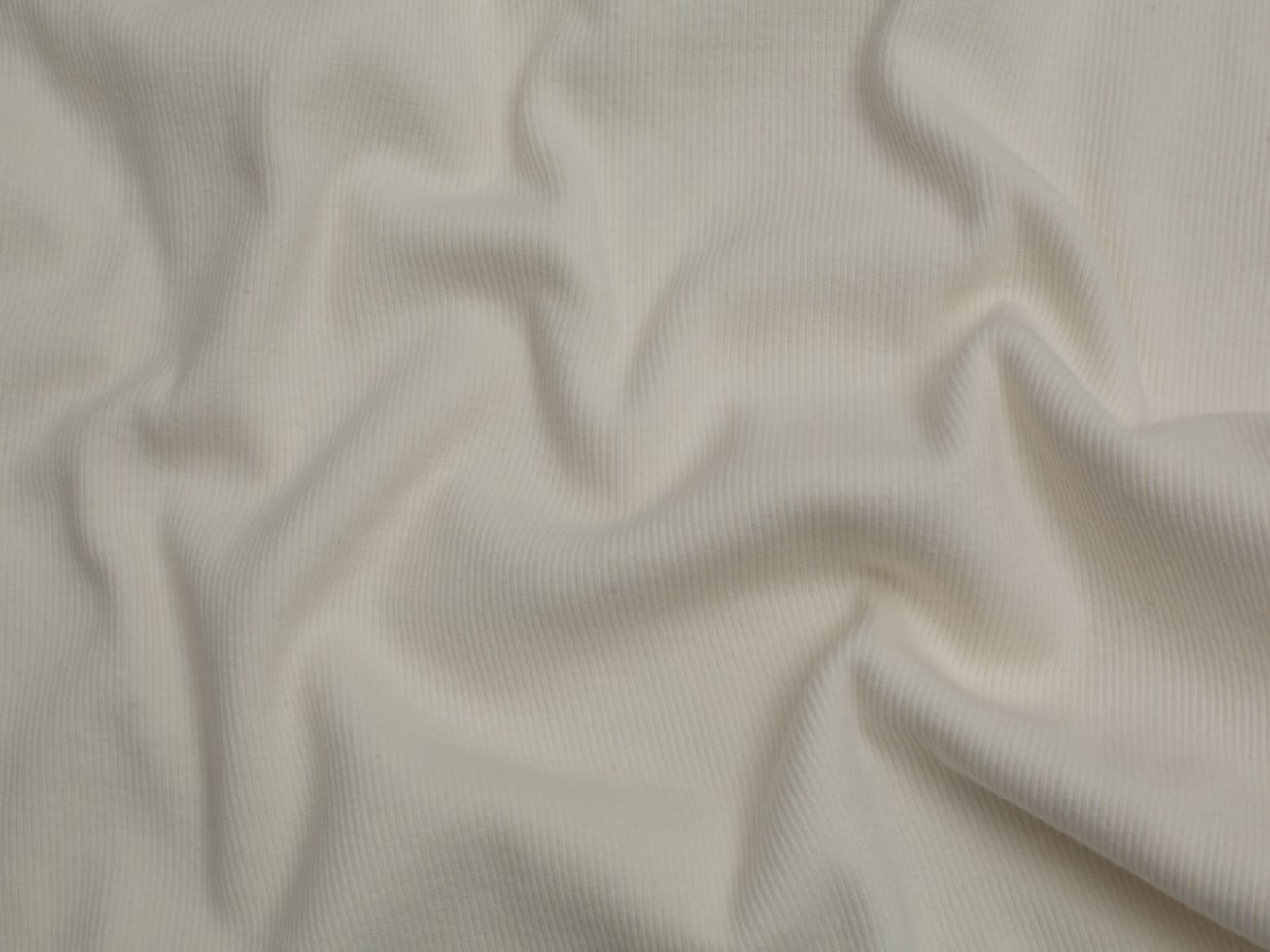 Minerva Heavy Tubular Ribbing Stretch Knit Fabric Ivory - per yard ...