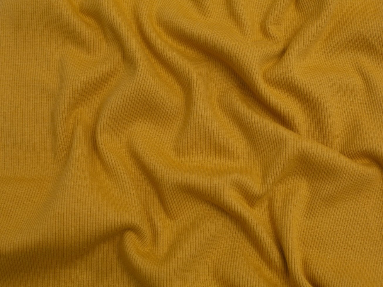 Minerva Heavy Tubular Ribbing Stretch Knit Fabric Ochre - per yard ...