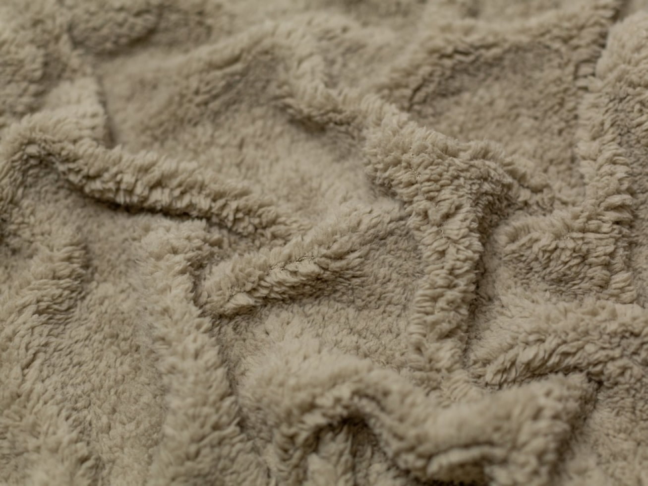 Minerva Lambskin Sherpa Fleece Fur Fabric Stone - per yard - Walmart.com