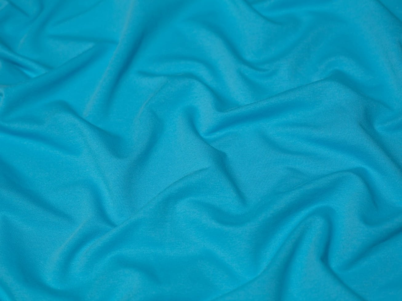 Minerva Light Loop Back French Terry Stretch Knit Fabric Aqua - per ...