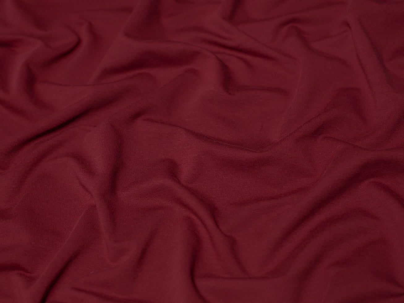 Minerva Light Loop Back French Terry Stretch Knit Fabric Bordeaux - per ...