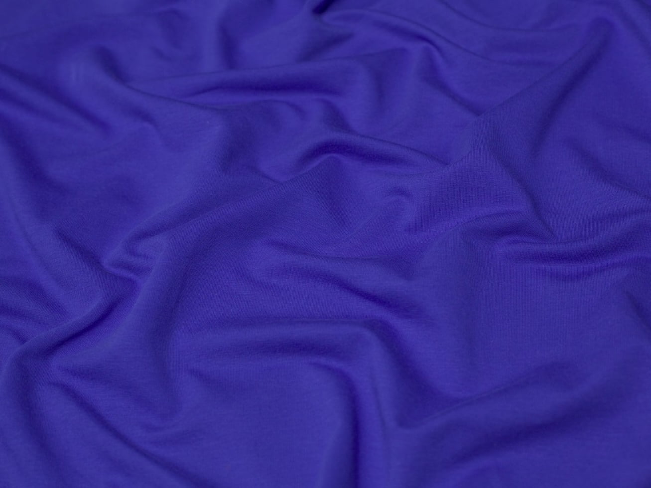 Minerva Light Loop Back French Terry Stretch Knit Fabric Cobalt Blue ...