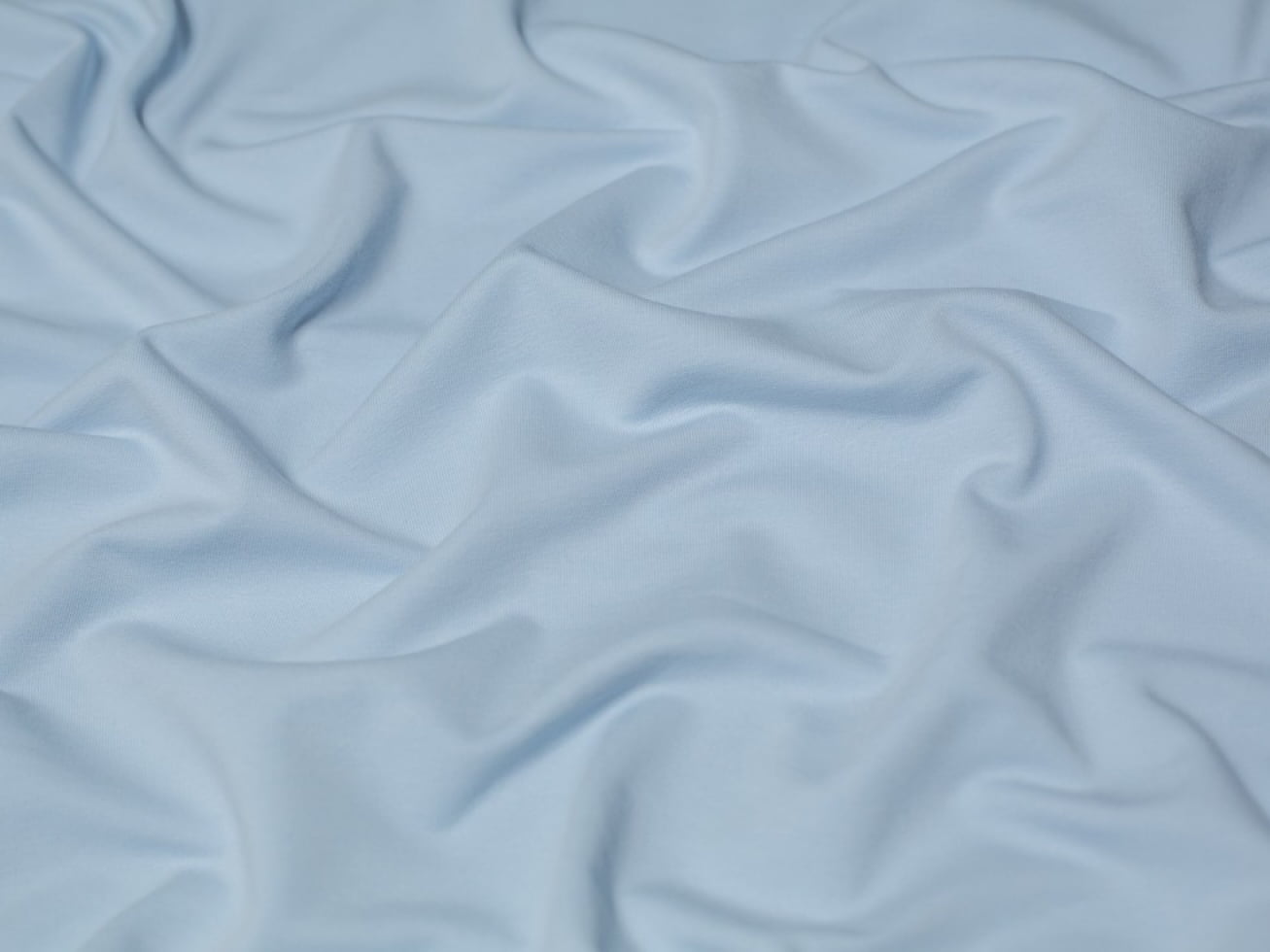 Minerva Light Loop Back French Terry Stretch Knit Fabric Light Blue ...