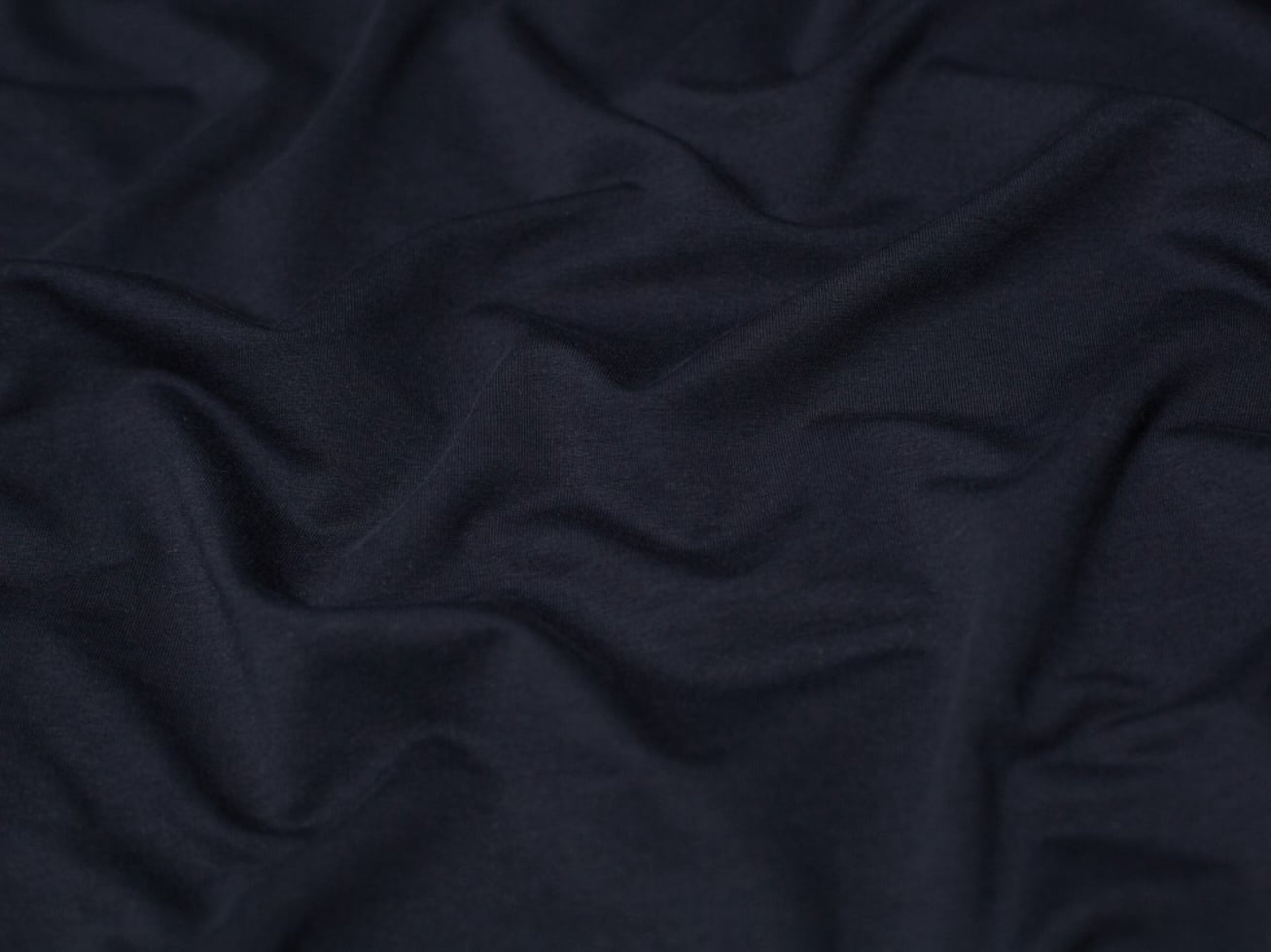 Minerva Light Loop Back French Terry Stretch Knit Fabric Navy Blue ...