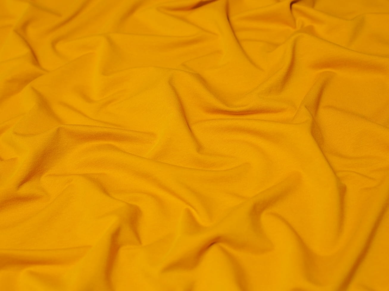 Minerva Light Loop Back French Terry Stretch Knit Fabric Ochre - per ...