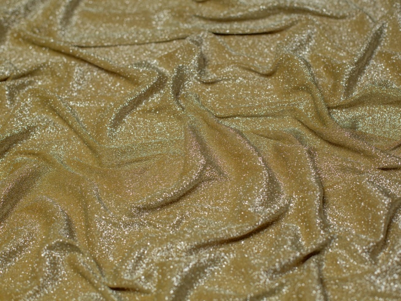 Minerva Lurex Sparkle Metallic Stretch Knit Fabric Golden - per yard ...