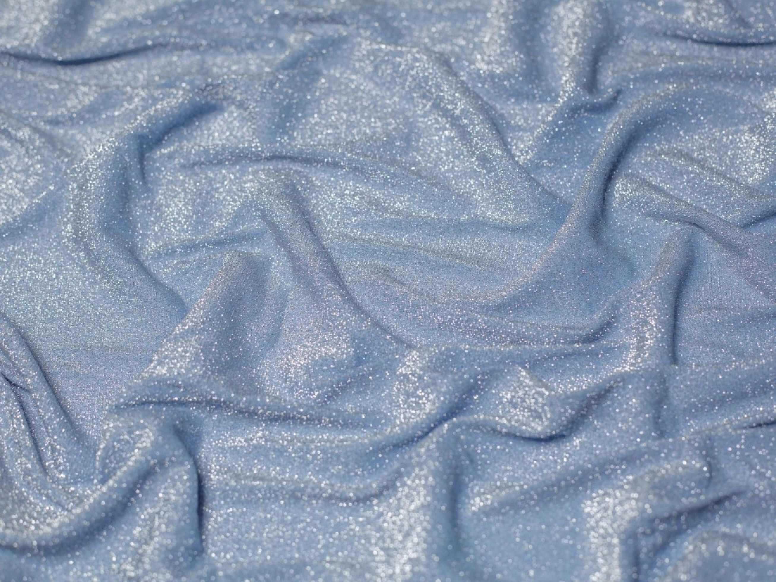 Minerva Lurex Sparkle Metallic Stretch Knit Fabric Light Blue - per ...