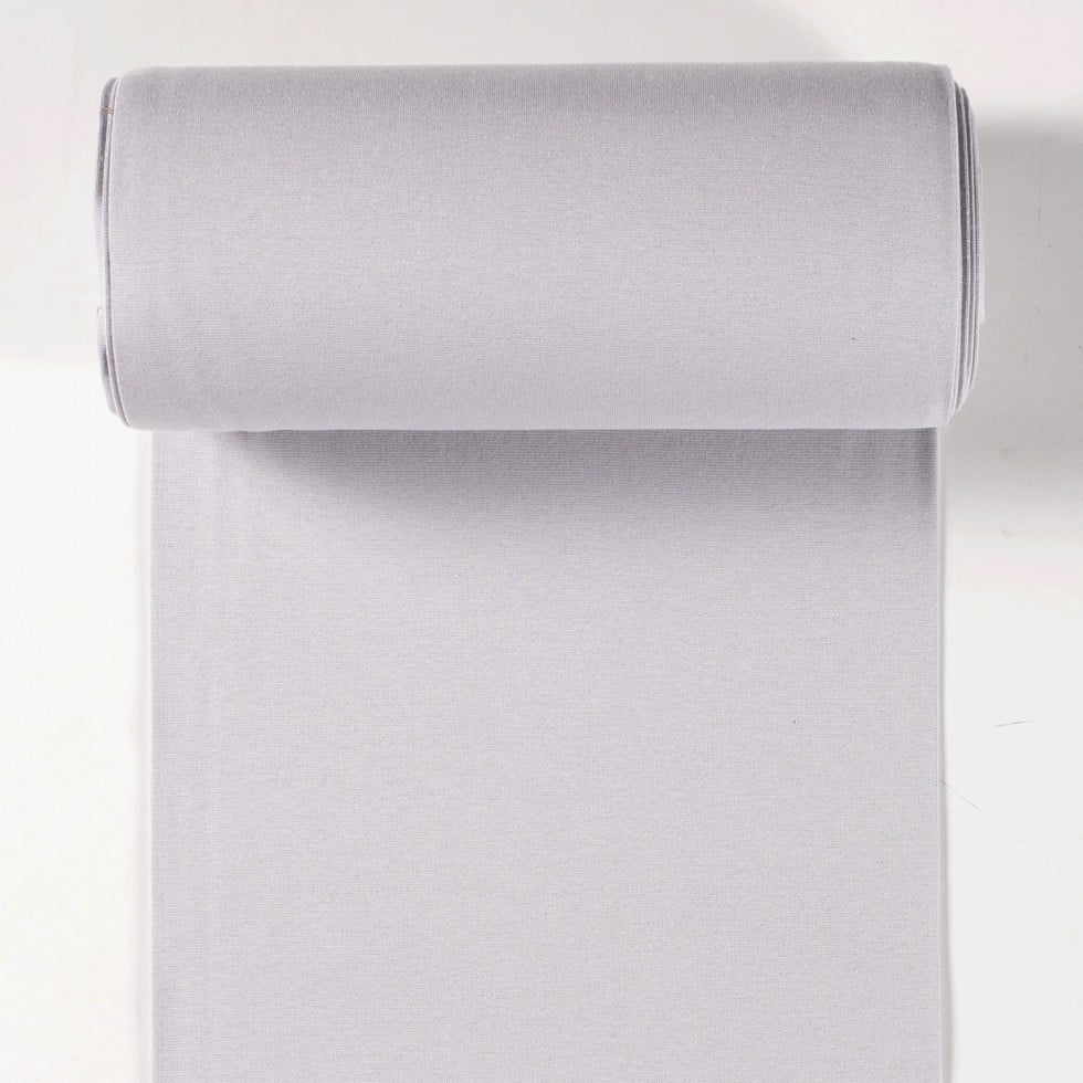 Minerva Lurex Tubular Rib Stretch Knit Fabric Silver - per yard ...