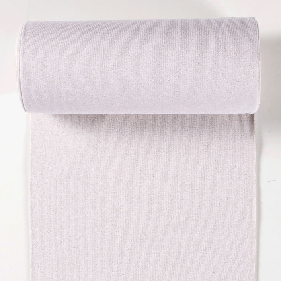 Minerva Lurex Tubular Rib Stretch Knit Fabric White - per yard ...