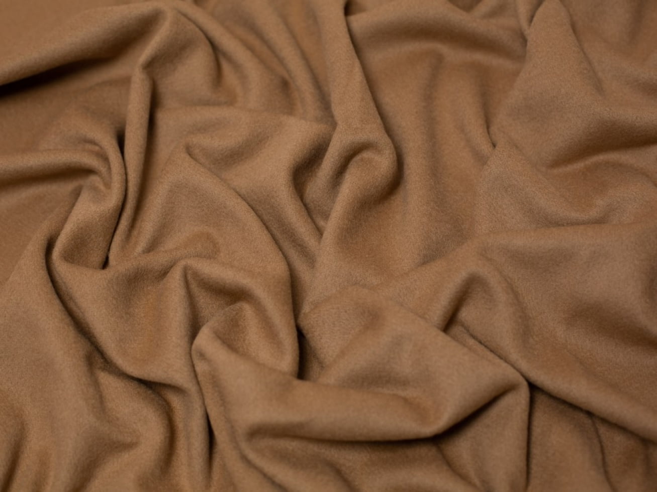Minerva Luxury Cashmere Wool Coating Fabric Camel Brown - per yard ...