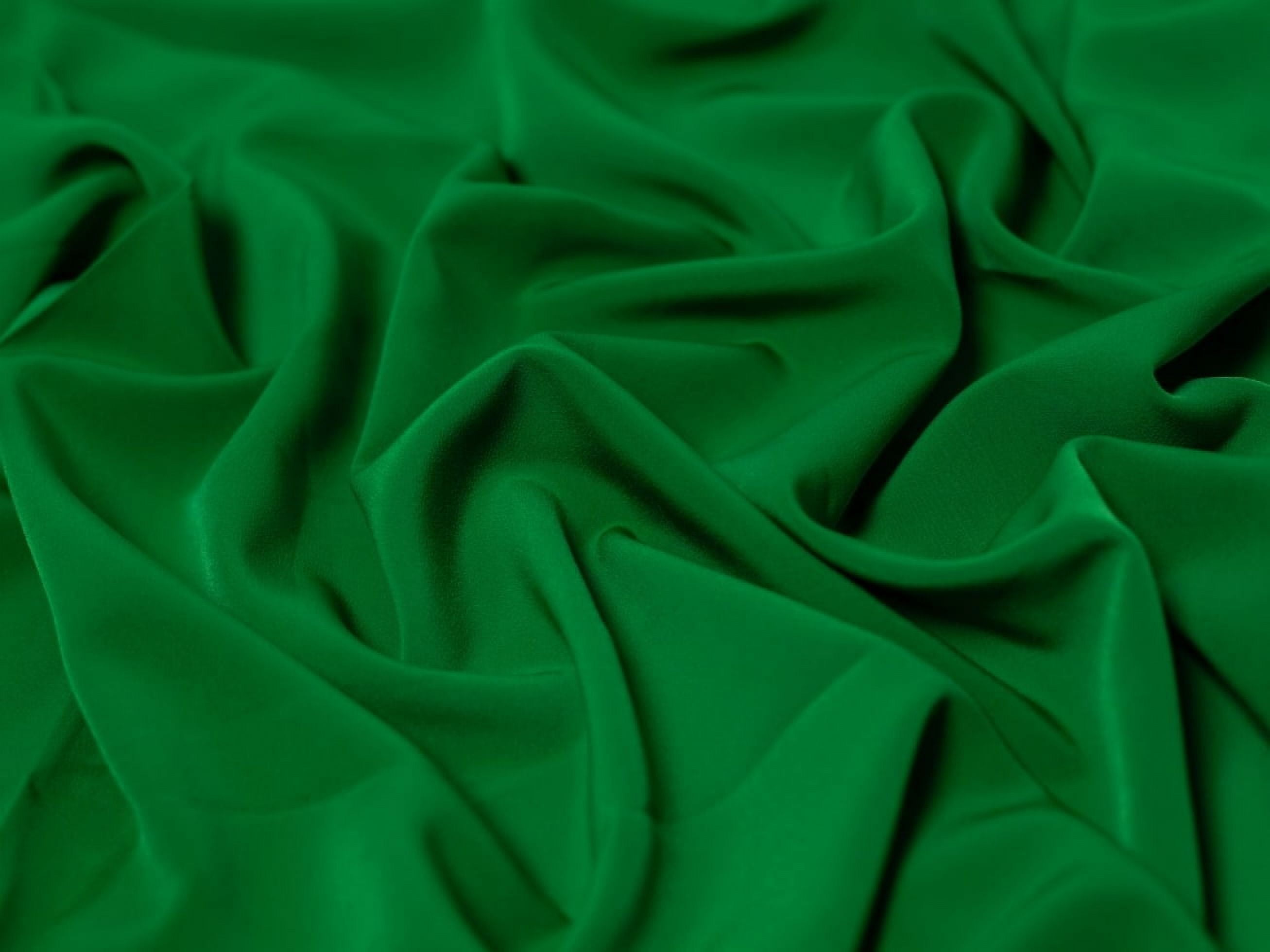 Minerva Luxury Smooth Crepe Fabric Emerald Green - per yard - Walmart.com