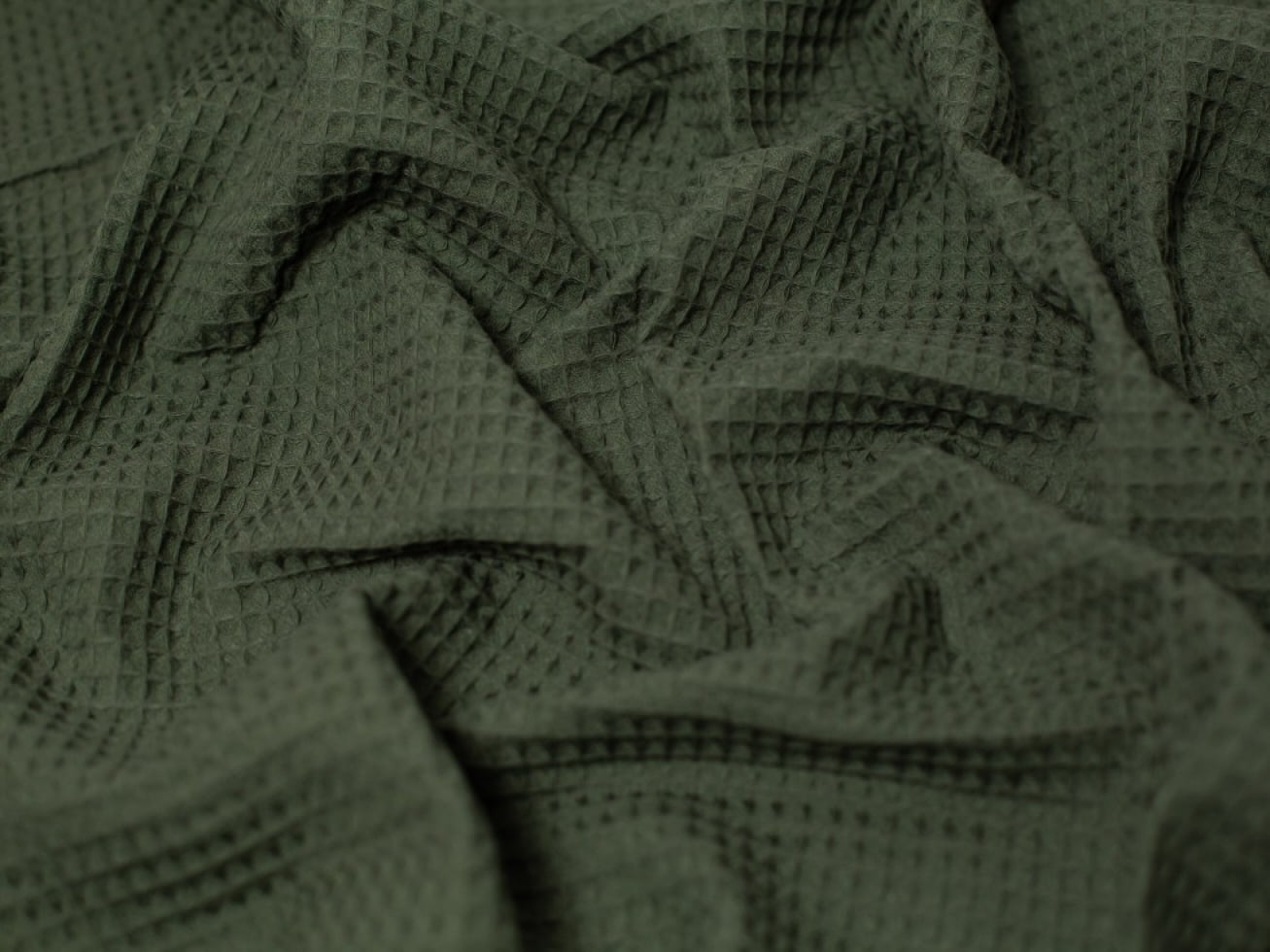 Minerva Medium Cotton Waffle Fabric Army Green - per yard - Walmart.com