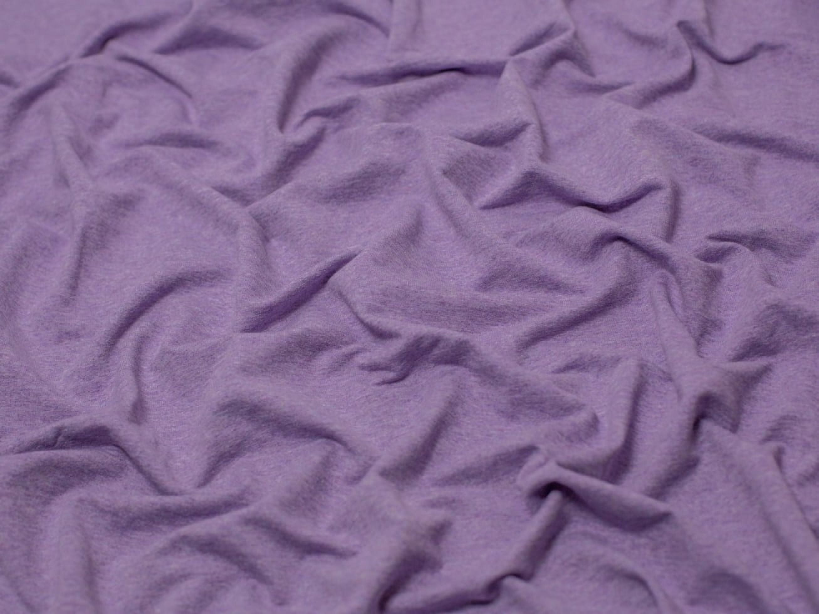 Minerva Melange Loop Back French Terry Stretch Knit Fabric Mauve - per ...