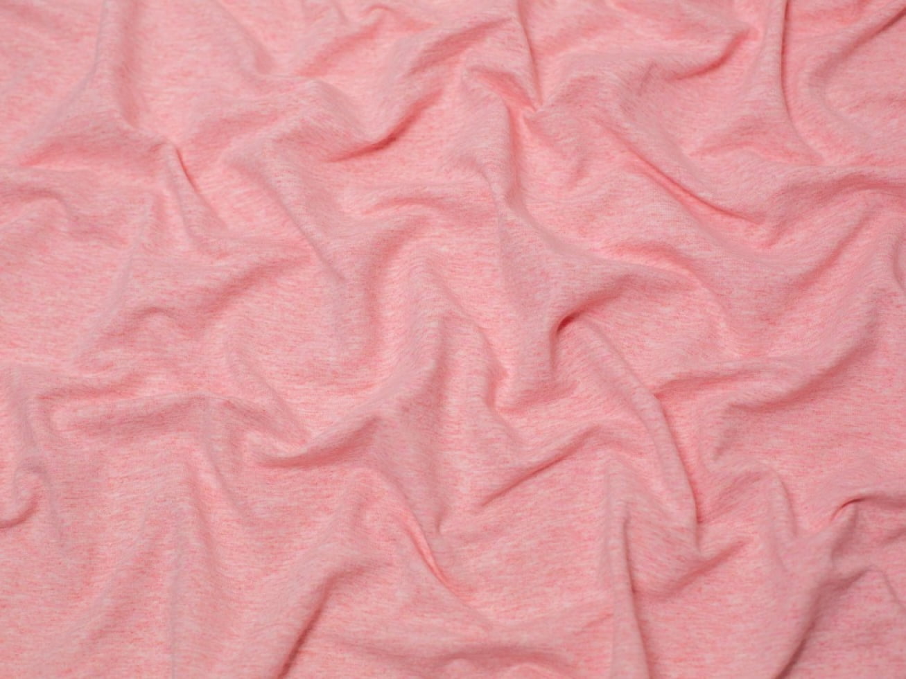 Minerva Melange Loop Back French Terry Stretch Knit Fabric Peach - per ...