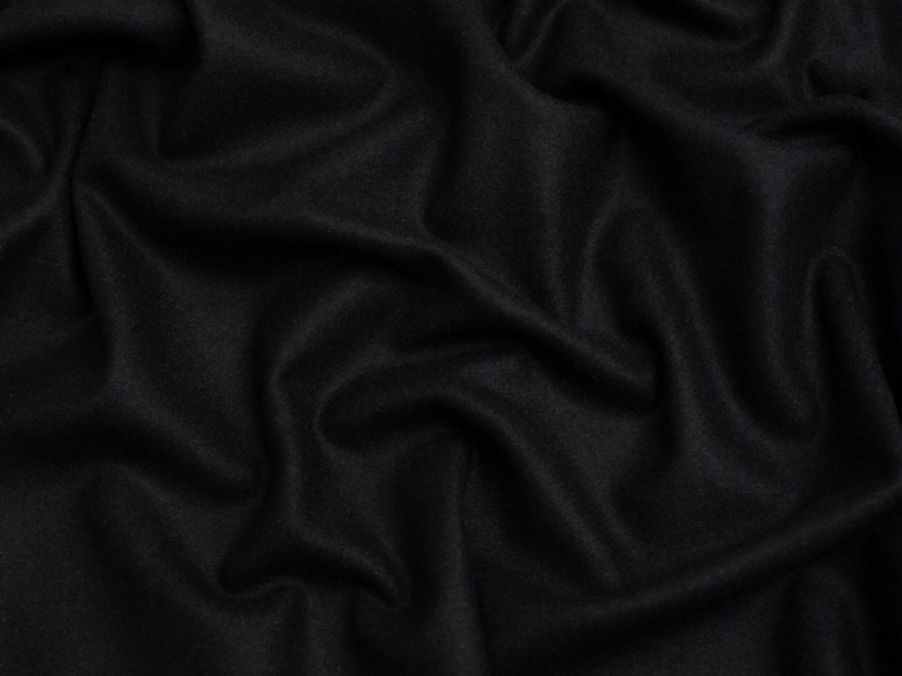Minerva Melton Wool Blend Coating Fabric Black - per yard - Walmart.com