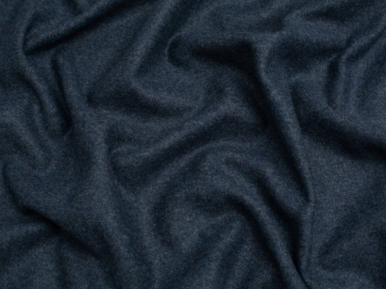 Minerva Melton Wool Blend Coating Fabric Denim Blue - per yard ...