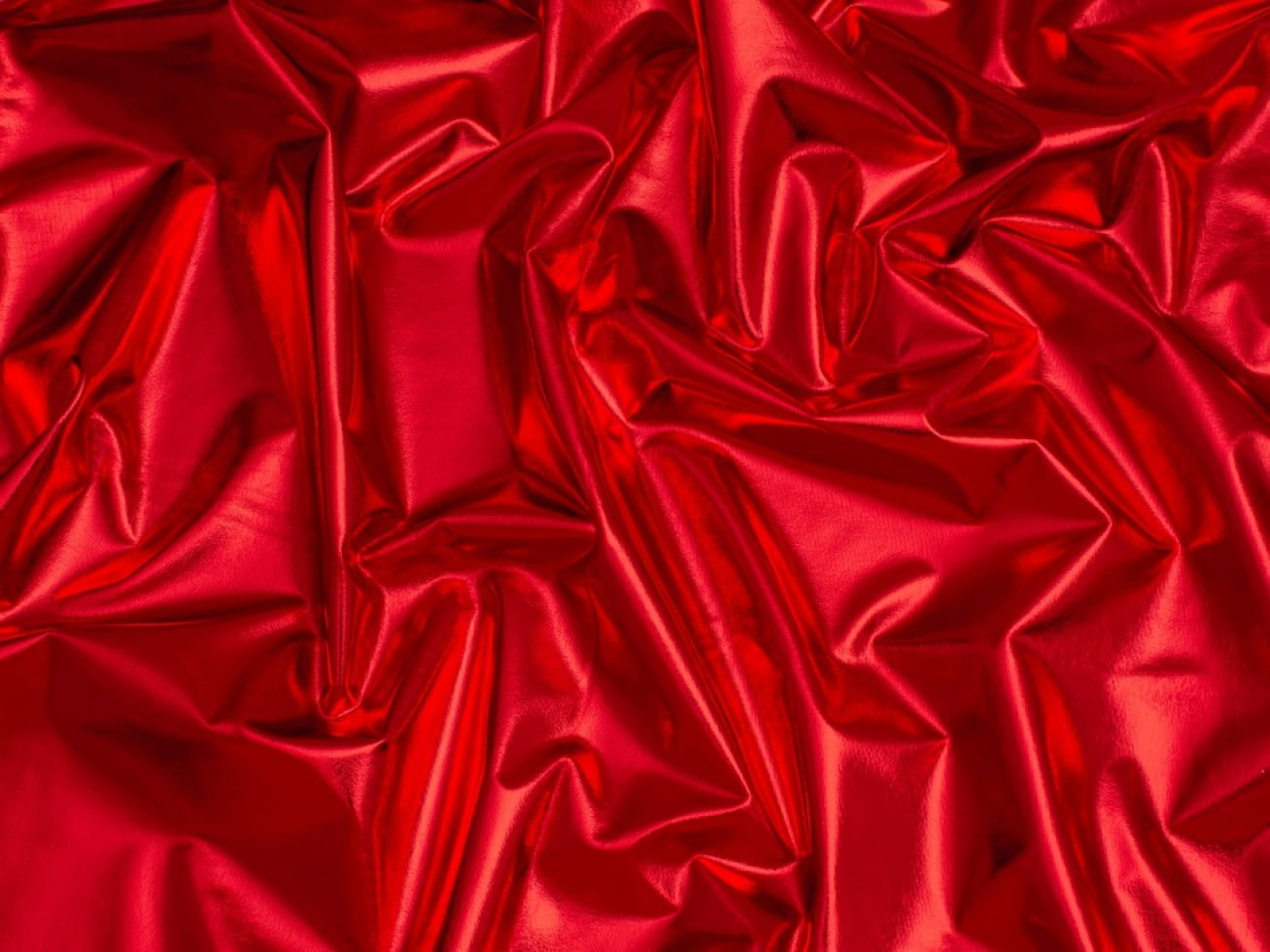 Minerva Metallic Activewear Lycra Stretch Knit Fabric Red - per yard ...