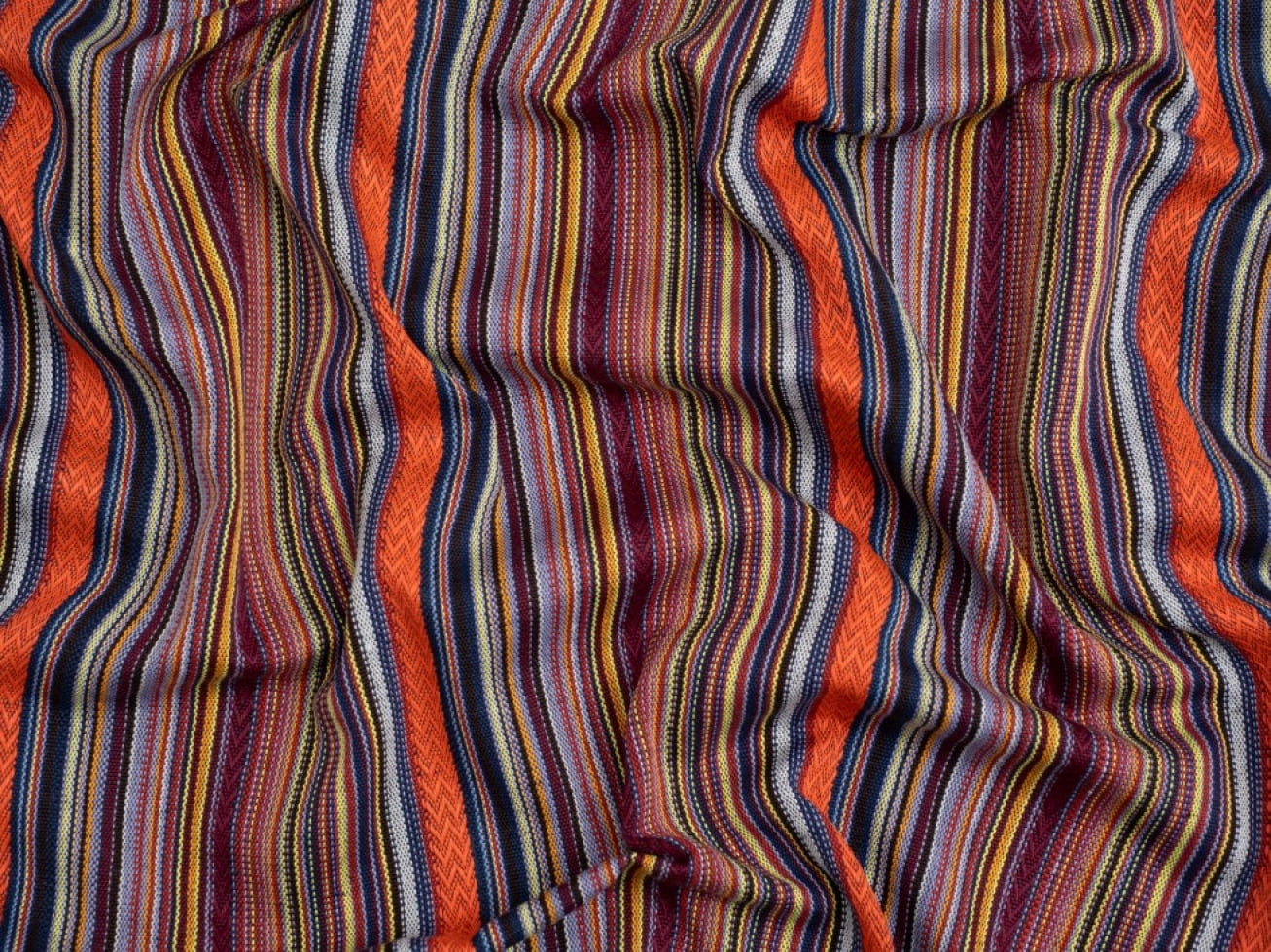 Minerva Mexico Woven Stripe Fabric Begonia - per yard - Walmart.com
