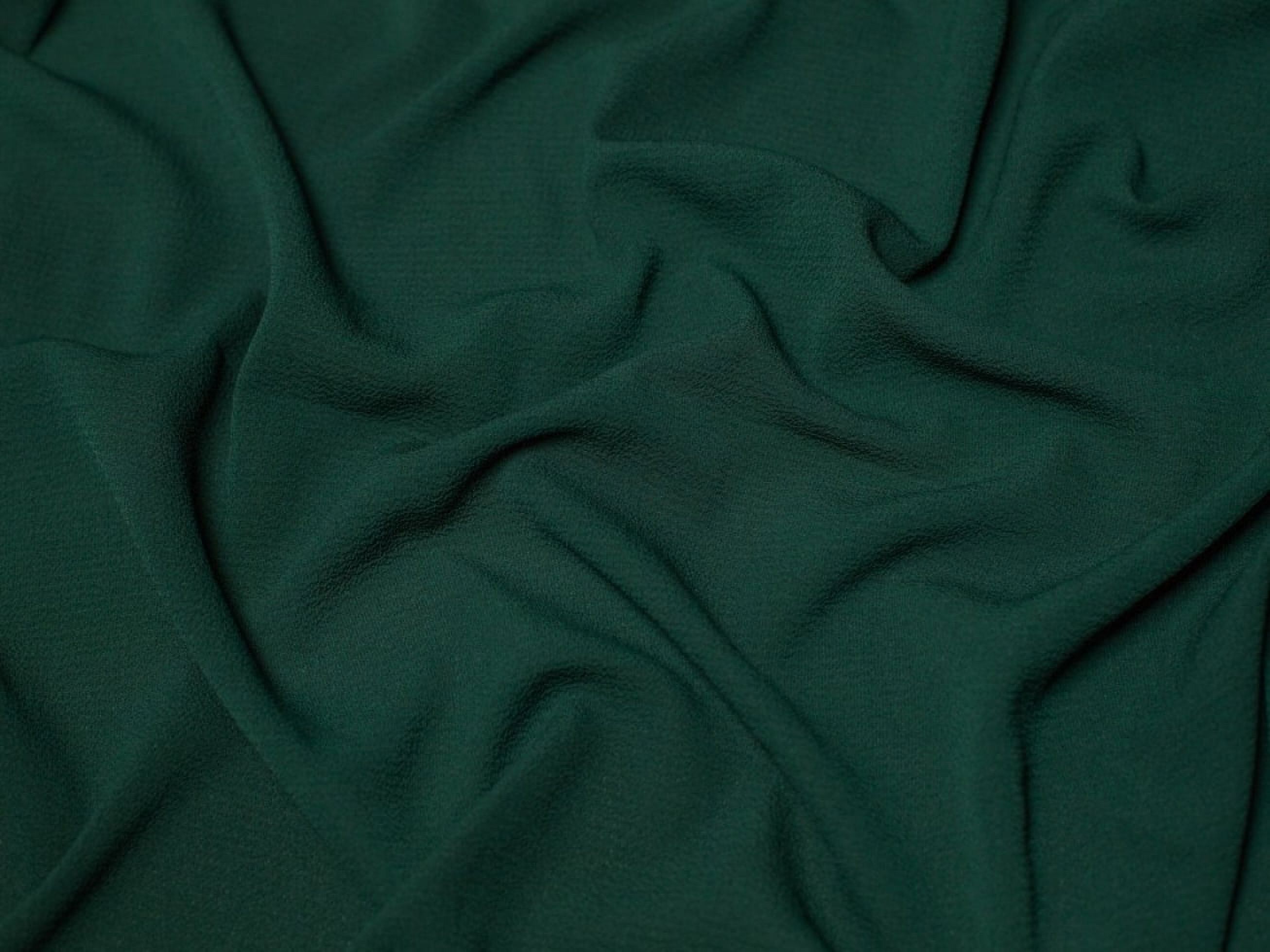 Minerva Pebble Textured Stretch Woven Crepe Fabric Bottle Green - per ...