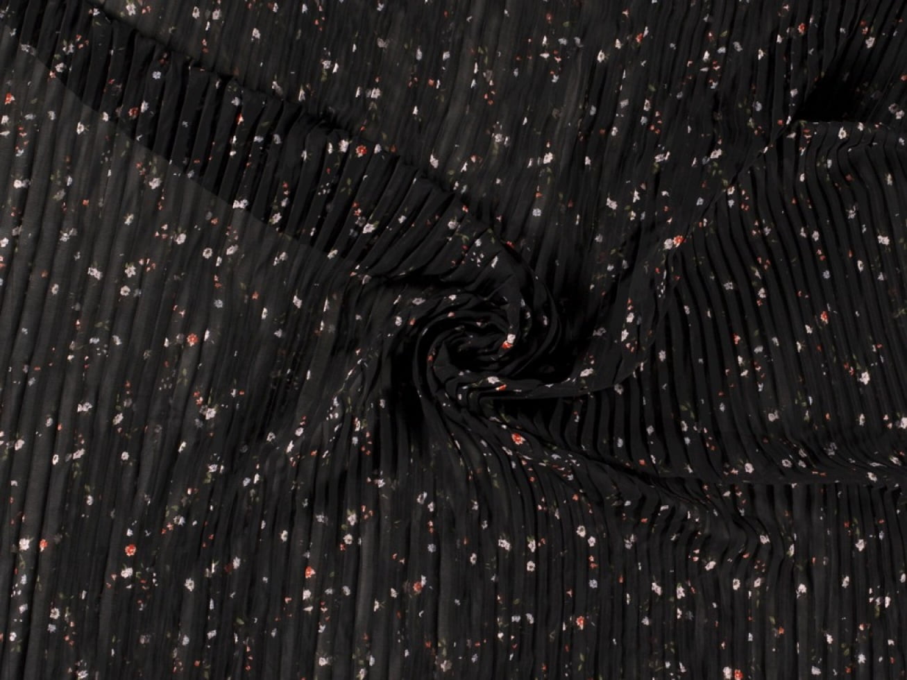 Minerva Pleated Chiffon Plisse Fabric Black - per yard - Walmart.com