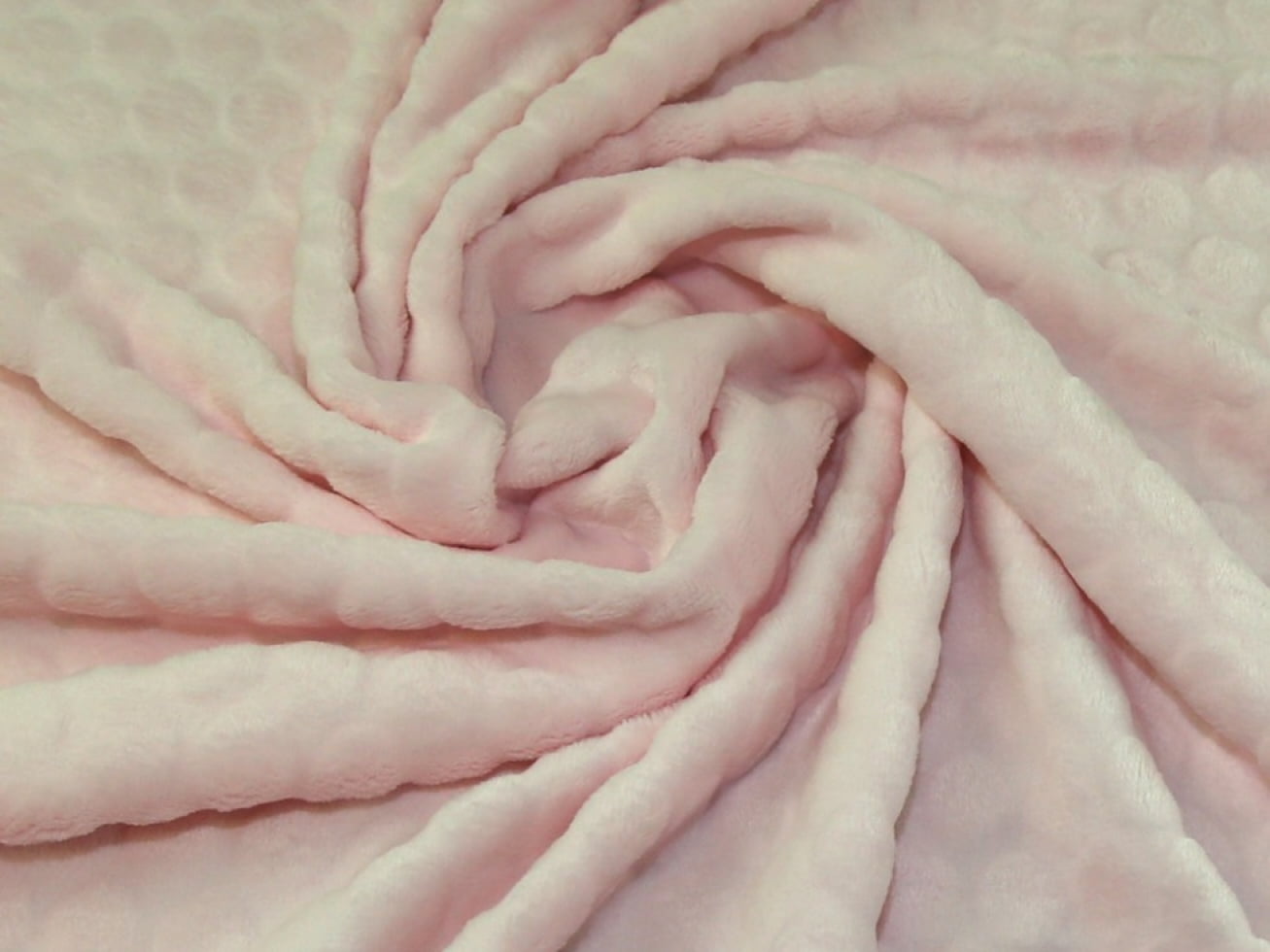 Minerva Plush Cuddle Fleece Fabric Pastel Pink - per yard - Walmart.com