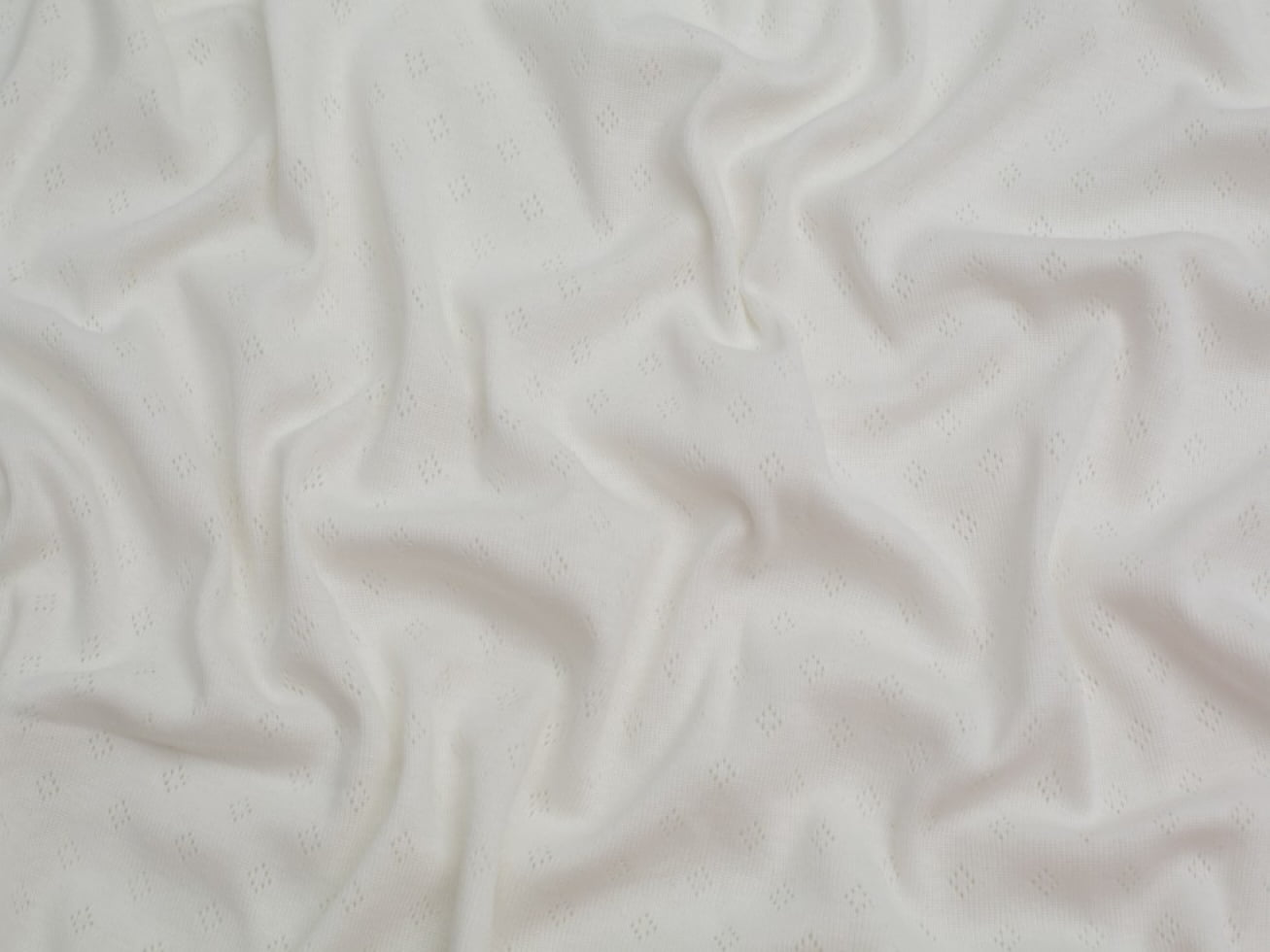 Minerva Pointelle Jersey Stretch Knit Fabric Ivory - per yard - Walmart.com