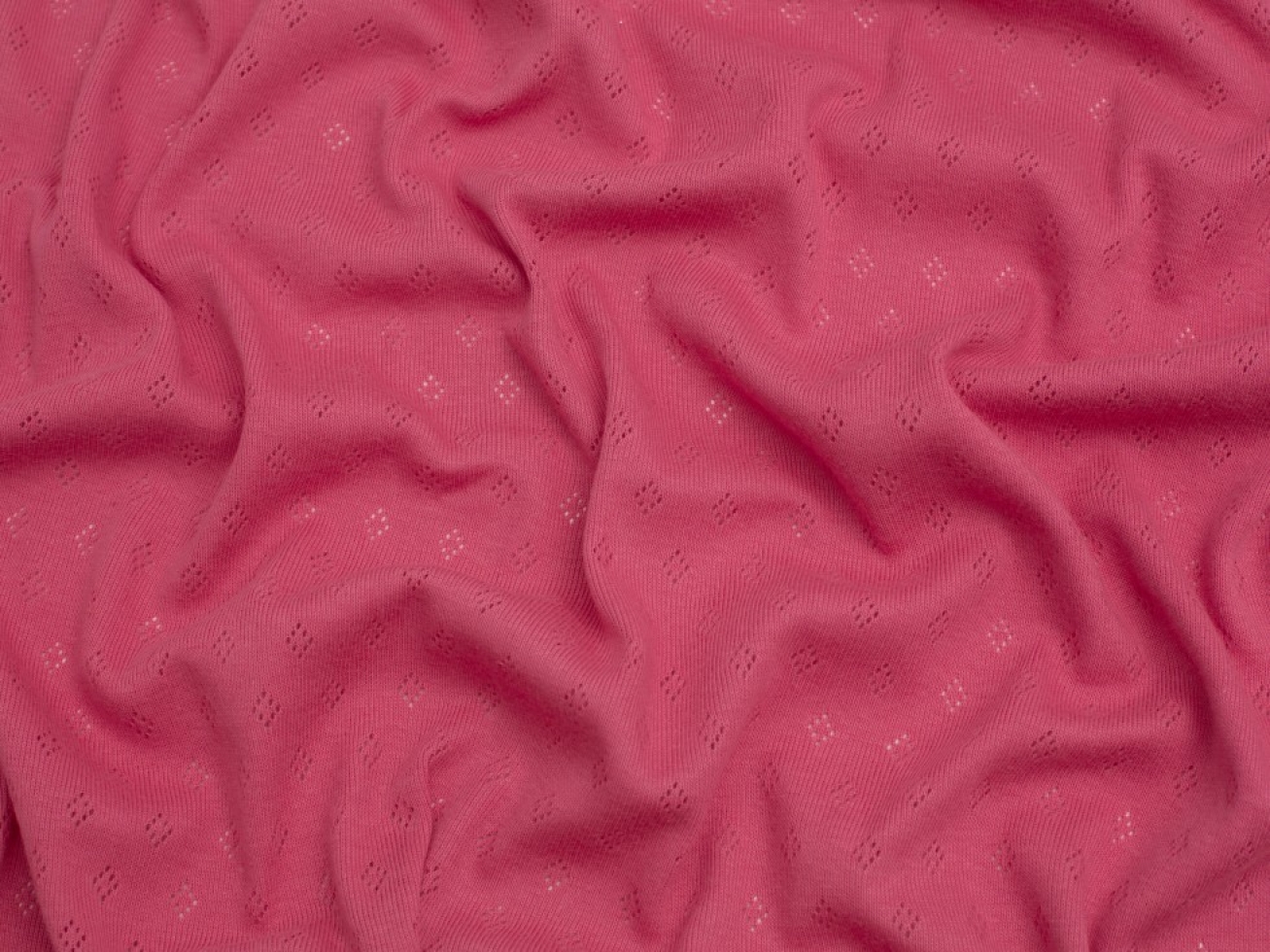Minerva Pointelle Jersey Stretch Knit Fabric Punch Pink - per yard ...