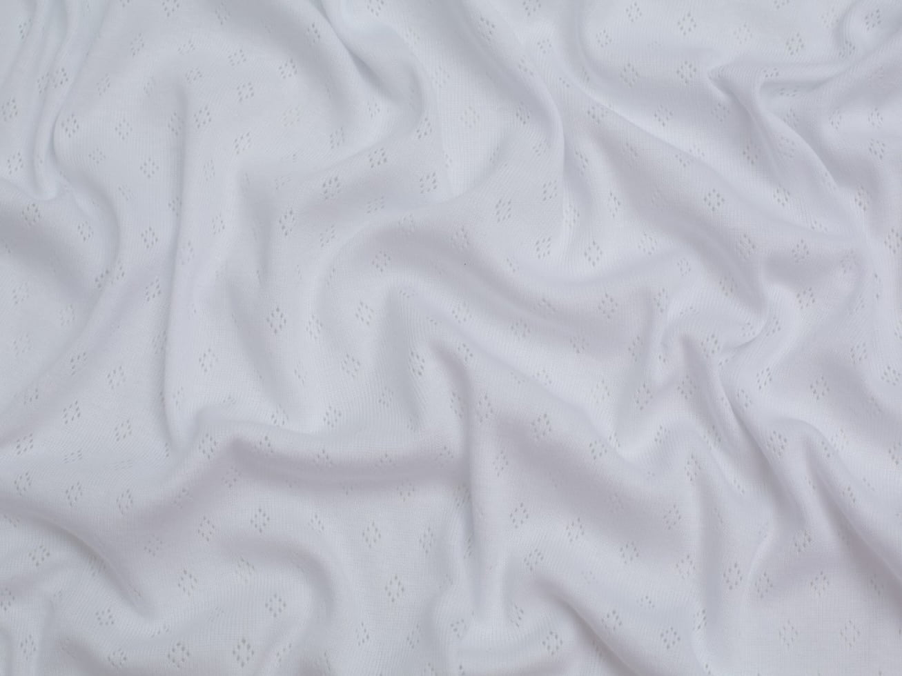 Minerva Pointelle Jersey Stretch Knit Fabric White - per yard - Walmart.com