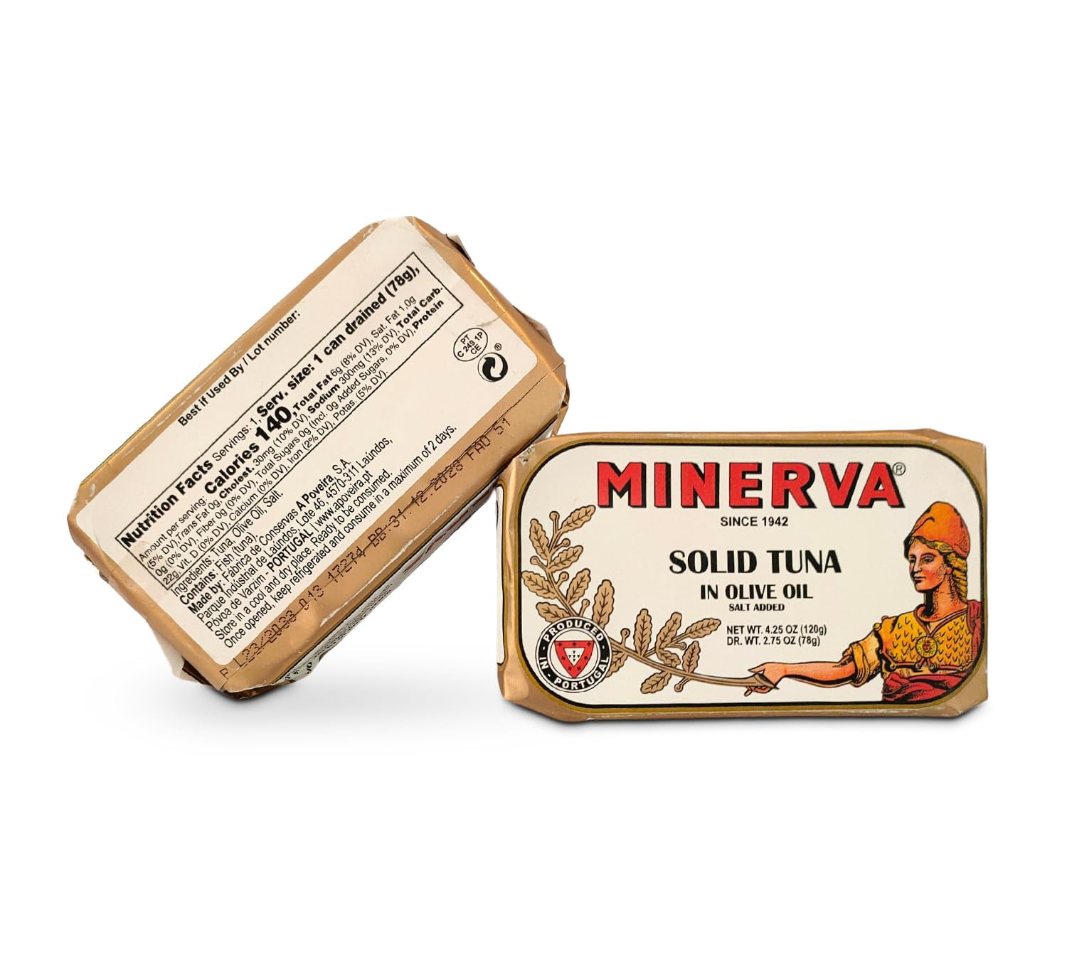 Minerva Premium Canned Tuna Minerva Solid Tuna In Olive Oil salt added 4.25 oz - Walmart.com