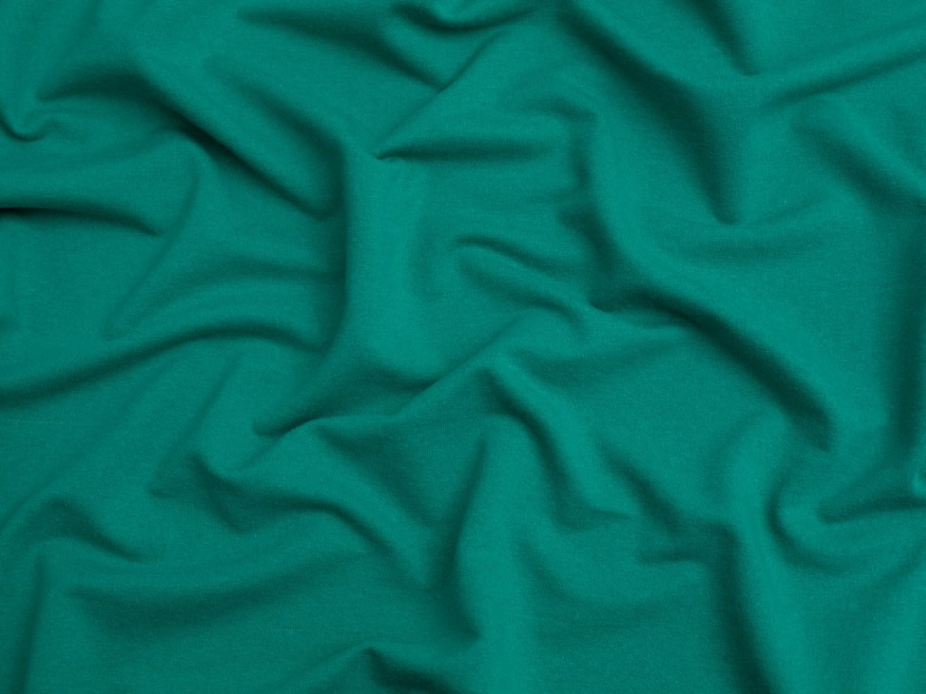 Minerva Recycled Loop Back French Terry Stretch Knit Fabric Petrol ...