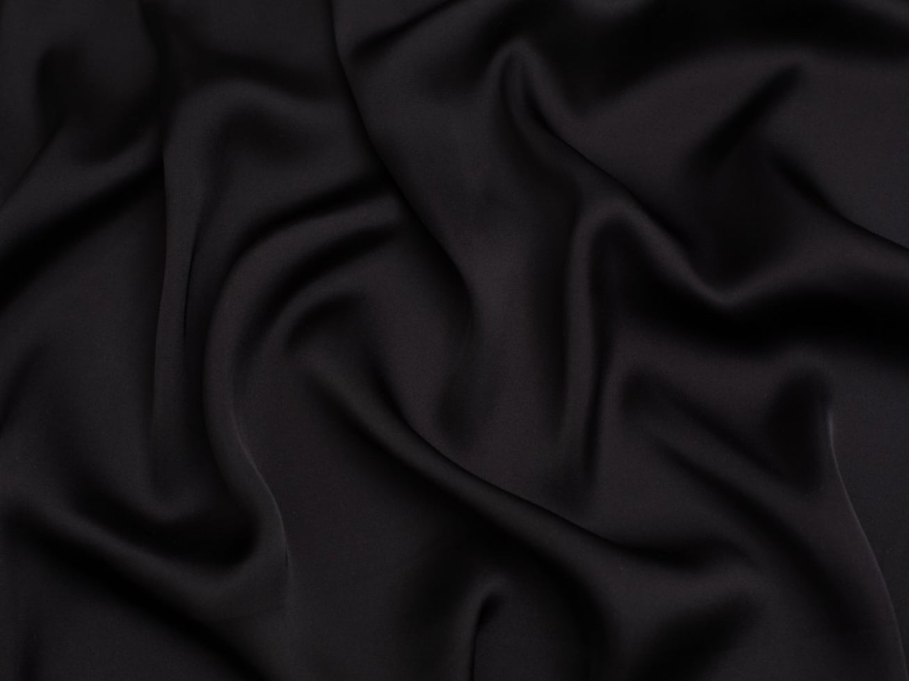 Minerva Recycled Polyester Charmeuse Silky Satin Fabric Black - per yard - Walmart.com