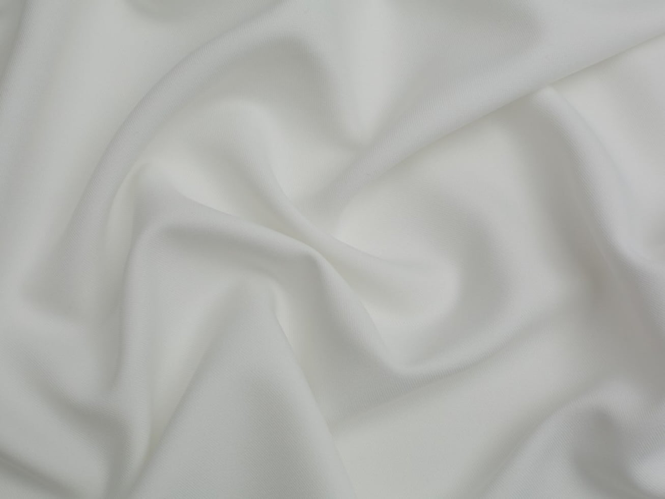 Minerva Recycled Polyester Twill Suiting Fabric White - per yard ...