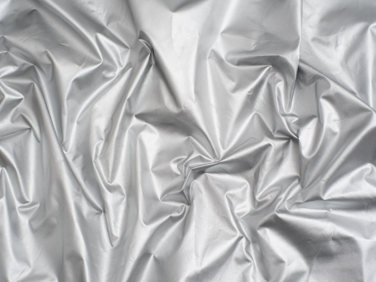 Minerva Reflective Blackout Lining Fabric White & Silver - per yard ...
