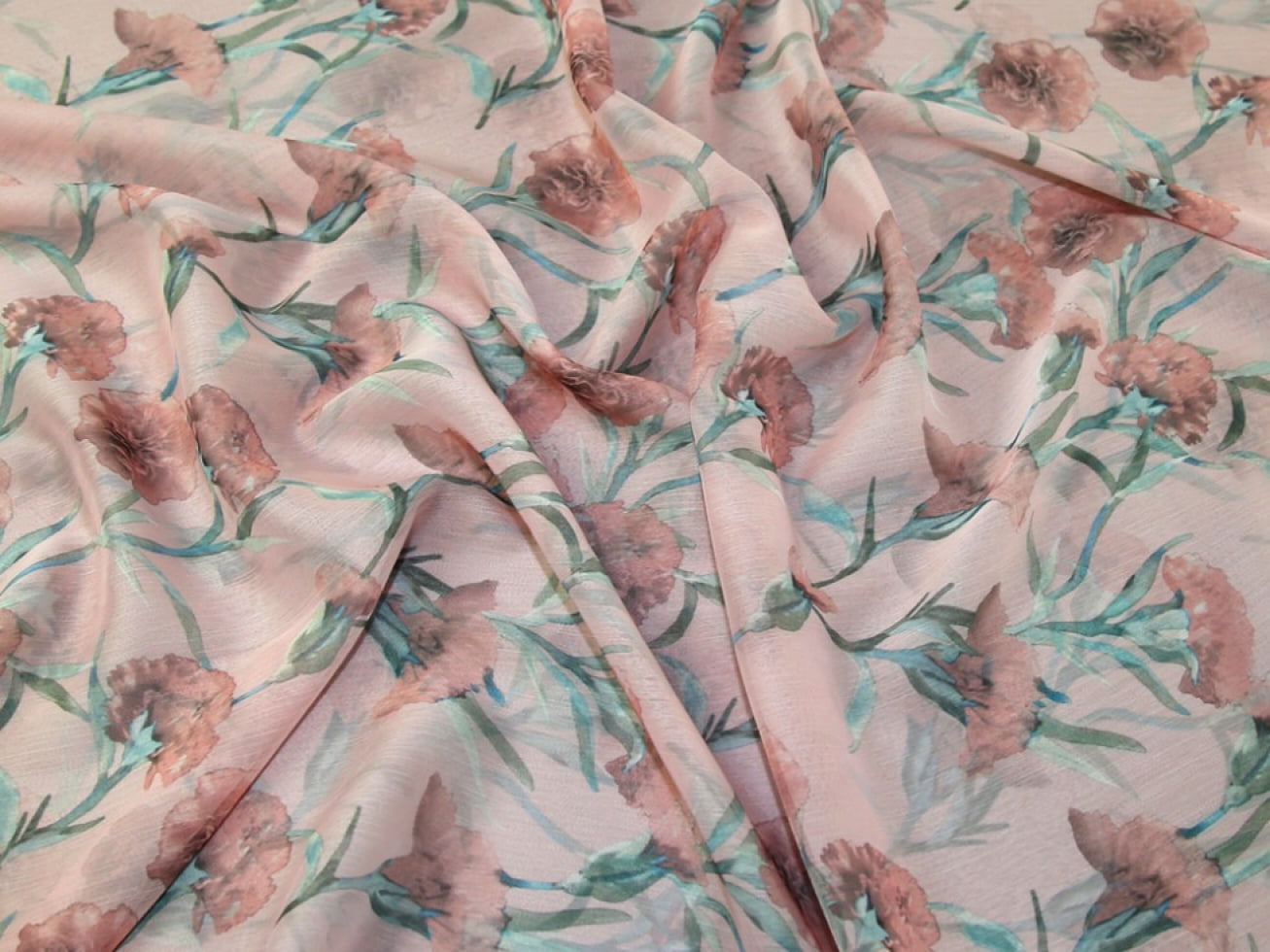 Minerva Riva Crinkle Sheer Chiffon Fabric Pink - per yard - Walmart.com