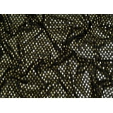 Minerva Sequin Stretch Power Net Mesh Fabric Black & Gold - per yard ...
