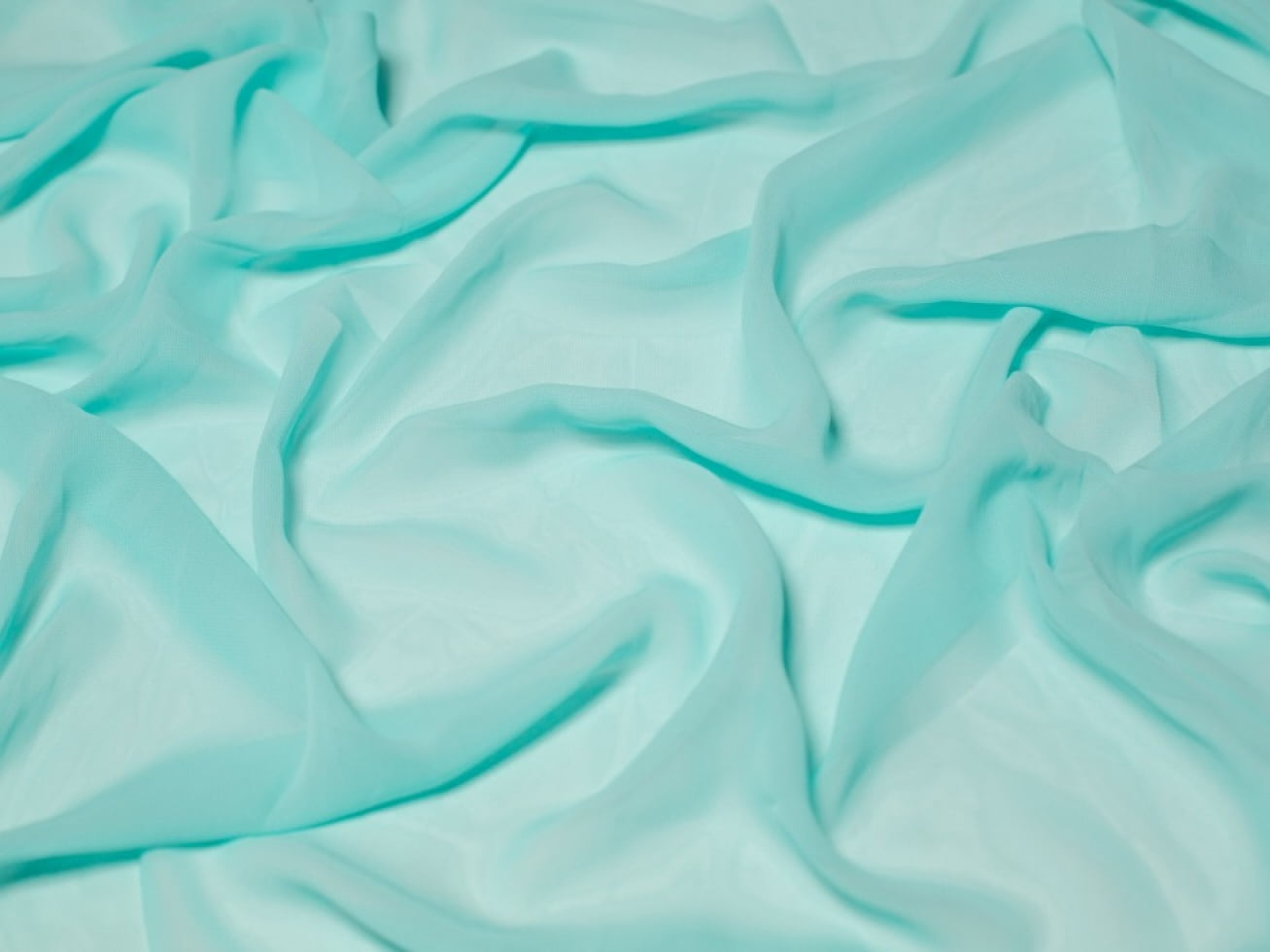 Minerva Sheer Chiffon Fabric Aqua - per yard - Walmart.com