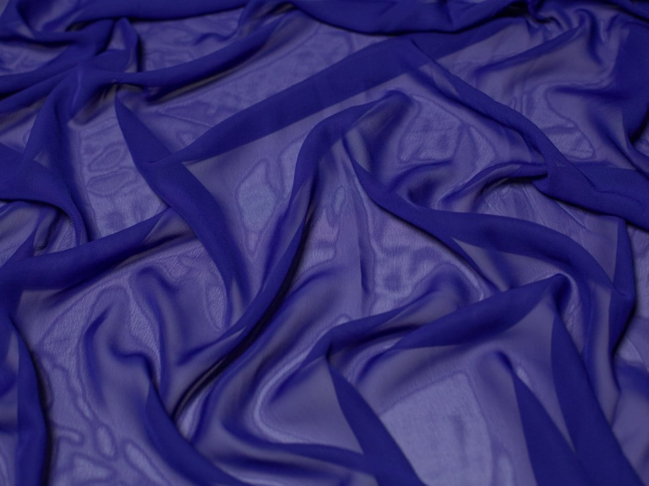 Minerva Sheer Chiffon Fabric Cobalt Blue - per yard - Walmart.com