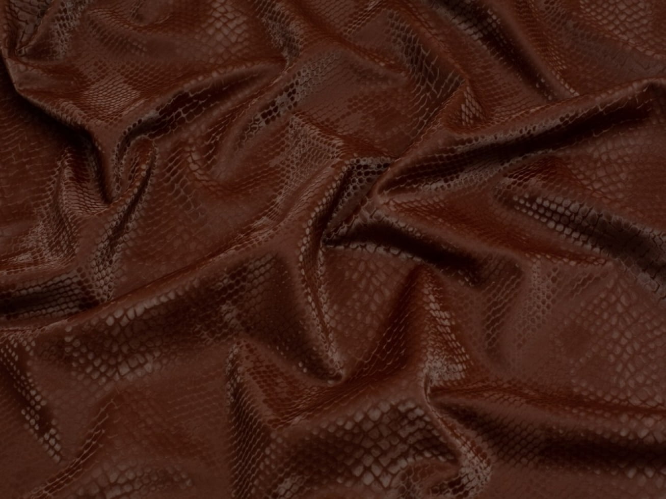 Minerva Snakeskin Activewear Lycra Stretch Knit Fabric Brown - per yard ...