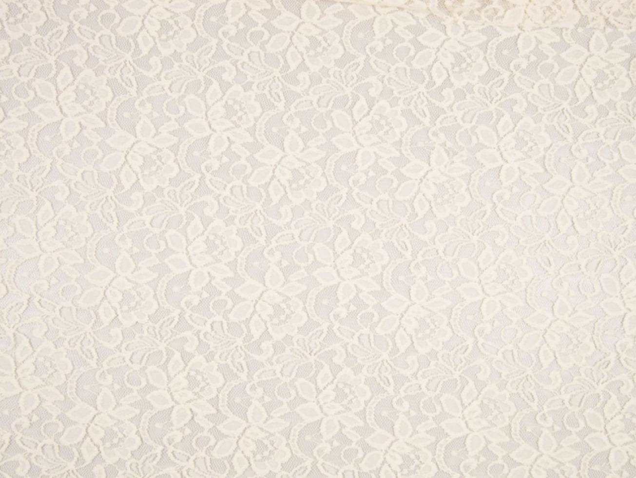 Minerva Stretch Lace Fabric Cream - per yard - Walmart.com