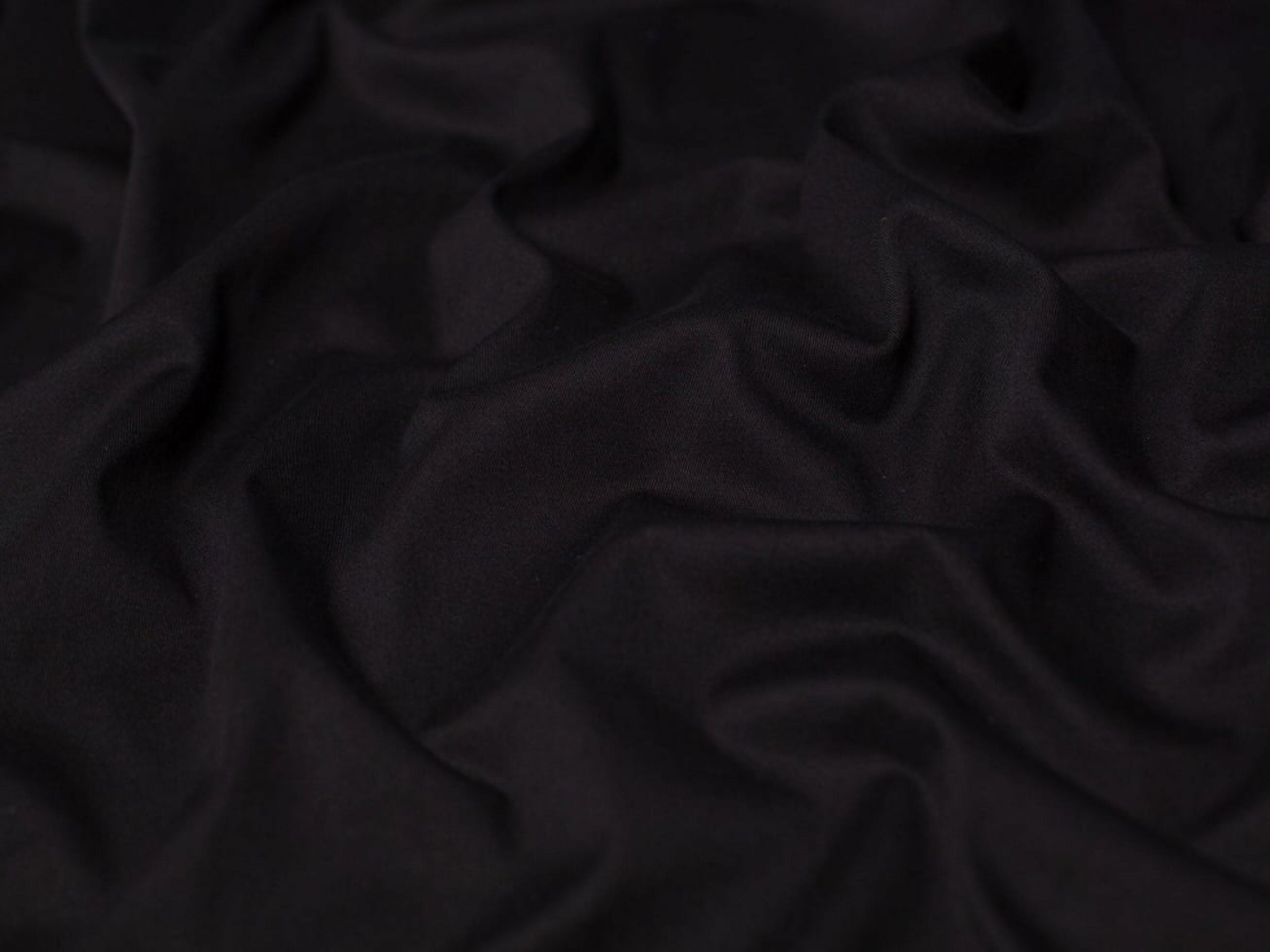 Minerva Stretch Woven Cotton Twill Fabric Black - per yard - Walmart.com