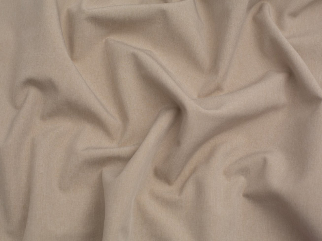 Minerva Stretch Woven Fleece Back Soft Shell Coating Fabric Cream - per ...