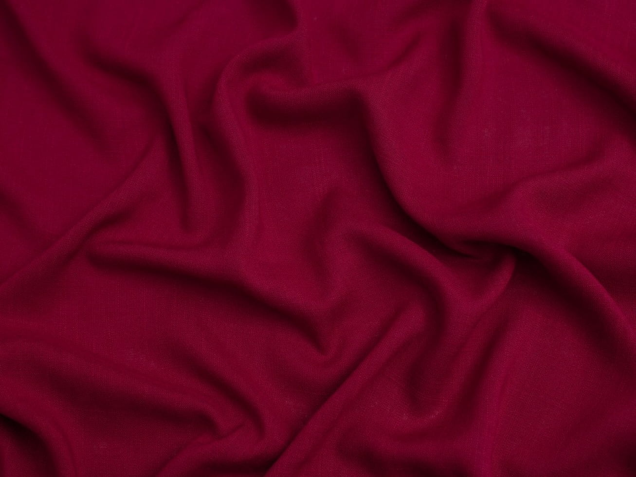 Minerva Stretch Woven Slub Linen Look Viscose Fabric Berry - per yard ...