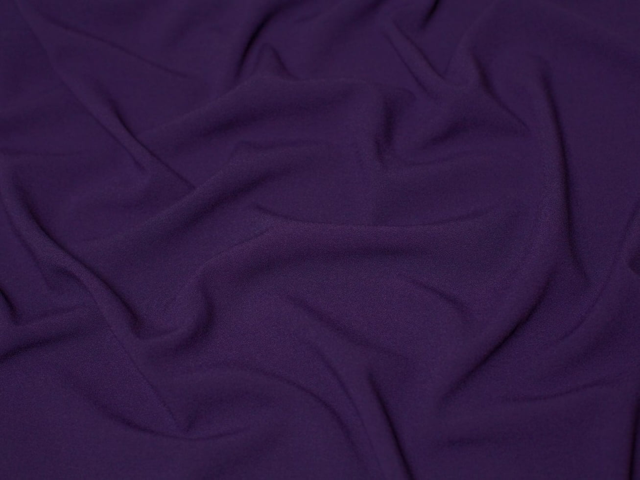 Minerva Stretch Woven Viscose Crepe Fabric Dark Purple - per yard ...
