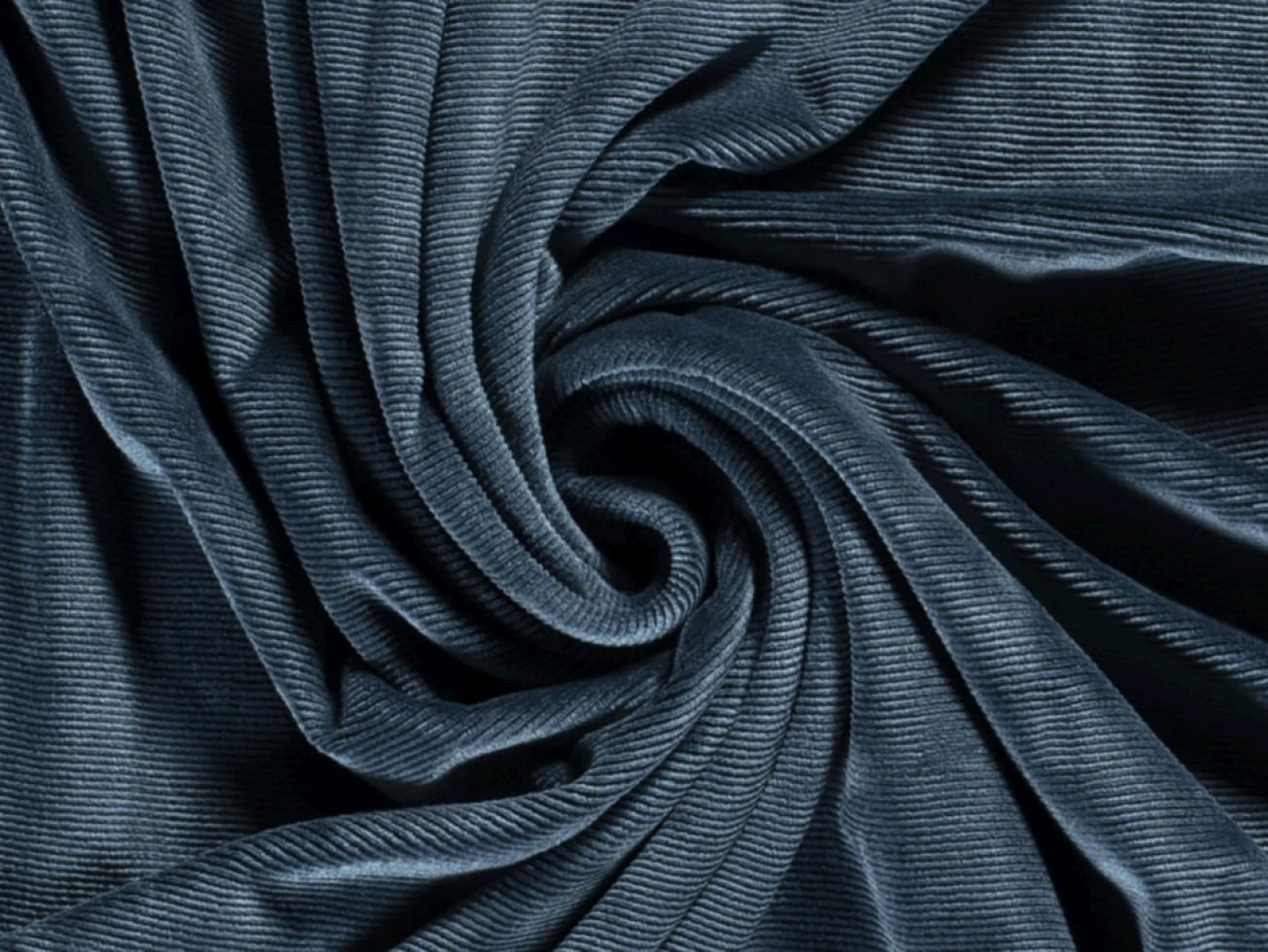 Minerva Velvet Rib Stretch Knit Fabric Petrol - per yard - Walmart.com
